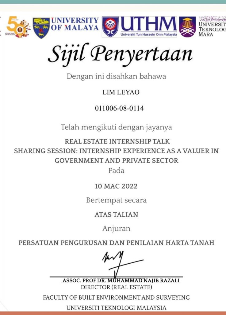 LIM LEYAO - MyePortfolio@UTM
