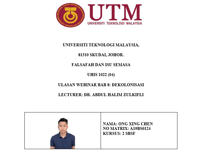 Report Activity No.1 - MyePortfolio@UTM