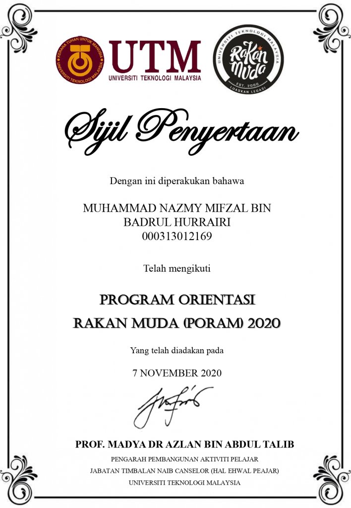 REPORT ACTIVITY 3 - MyePortfolio@UTM