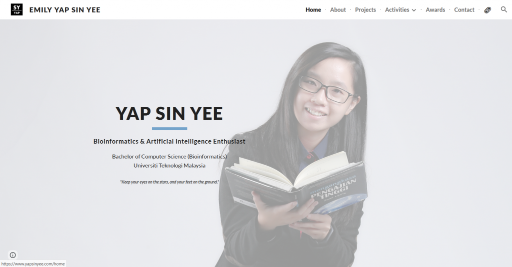 YAP SIN YEE - MyePortfolio@UTM